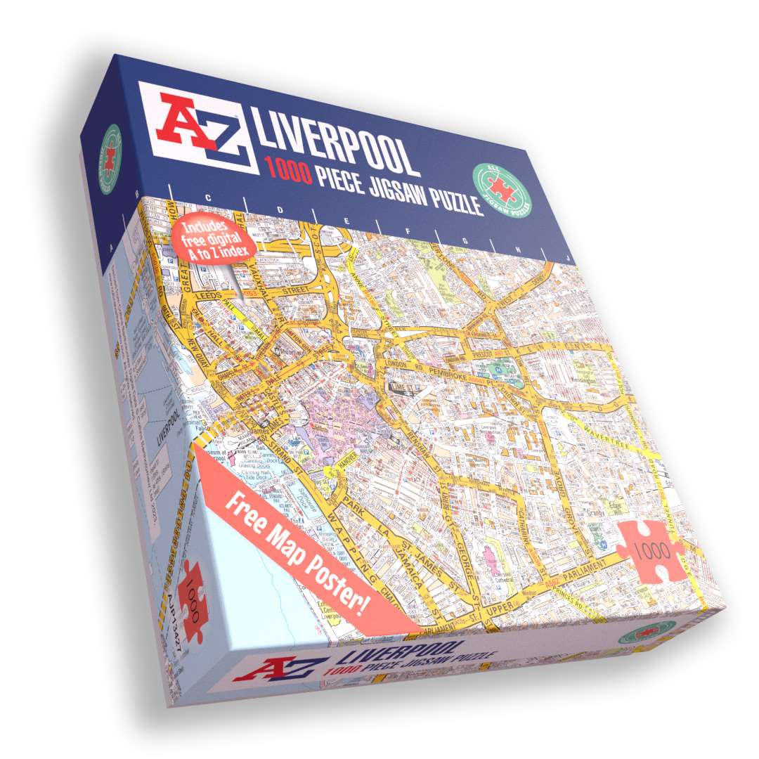 A-Z Liverpool Map Jigsaw Puzzle By All Jigsaw Puzzles