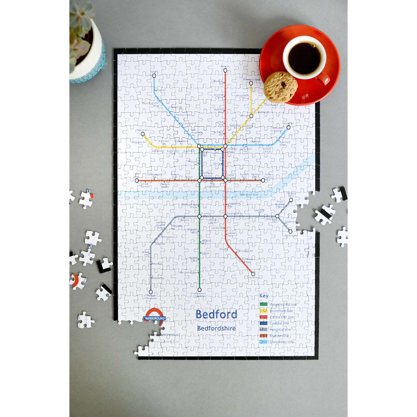 Bedford Underground Map 400 Piece Jigsaw – Happy Puzzle