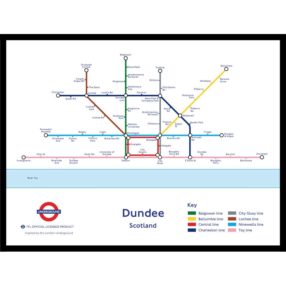 DUNDEE UNDERGROUND JIGSAW MAP (HPCUG1000)