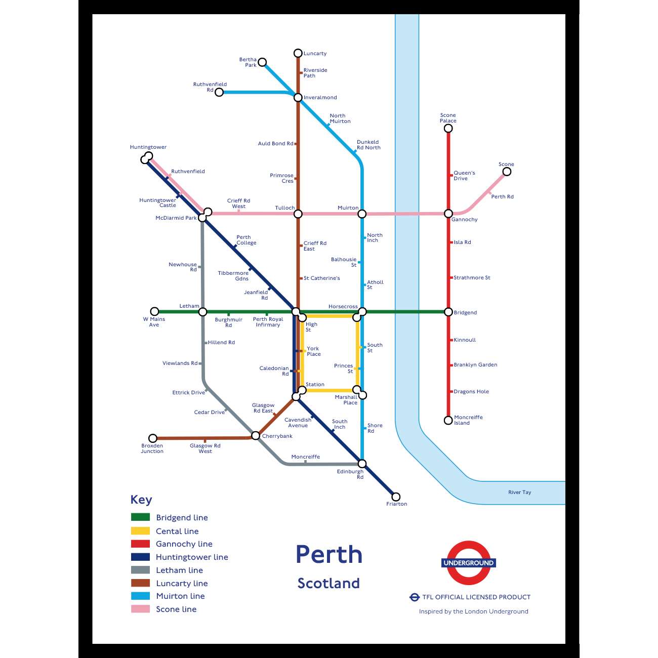 PERTH UNDERGROUND JIGSAW MAP (HPCUG400)