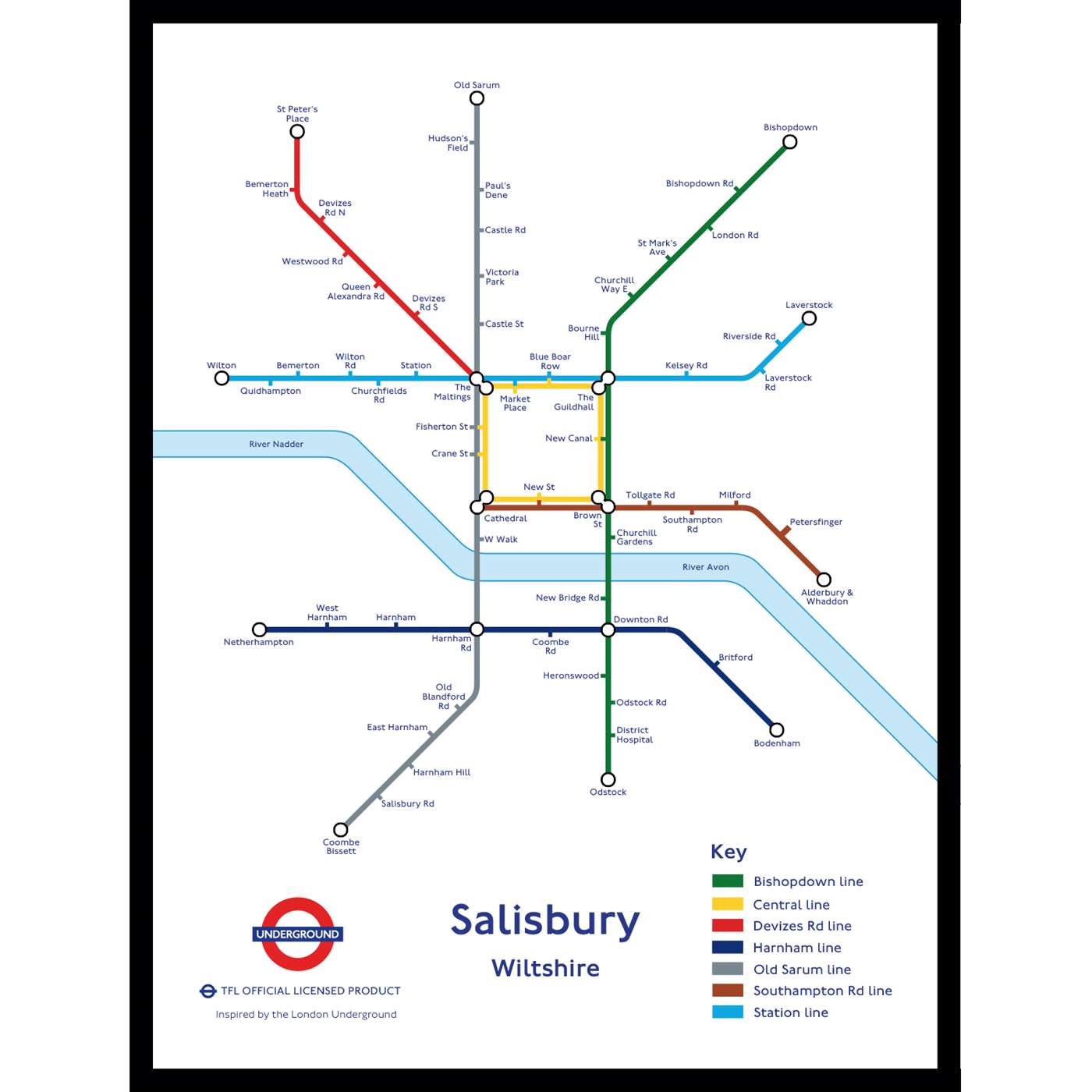 SALISBURY UNDERGROUND JIGSAW MAP (HPCUG1000)