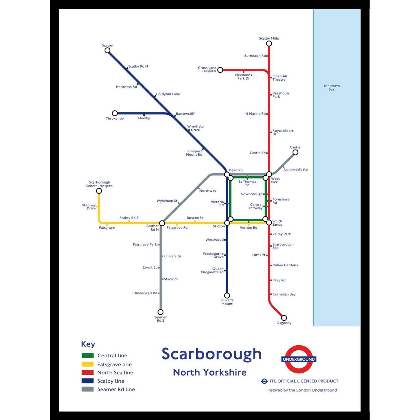 SCARBOROUGH UNDERGROUND JIGSAW MAP (HPCUG400)