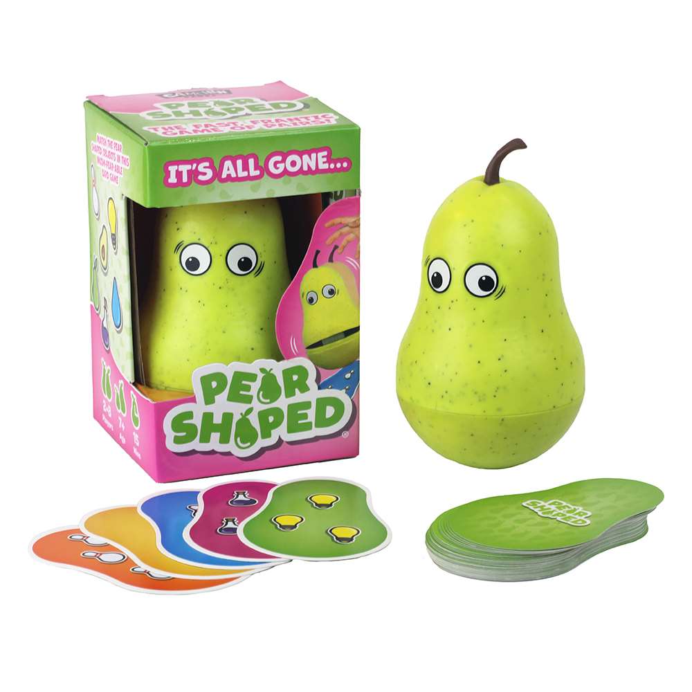 PEAR SHAPED, PEAR, SHAPED, CARDS, TIMER, ROCKING, DOBBLE, UNO, MATCH ...