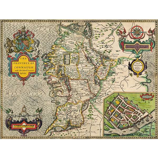 HISTORICAL MAP CONNAUGHT 400 PIECE JIGSAW | The Happy Puzzle Company