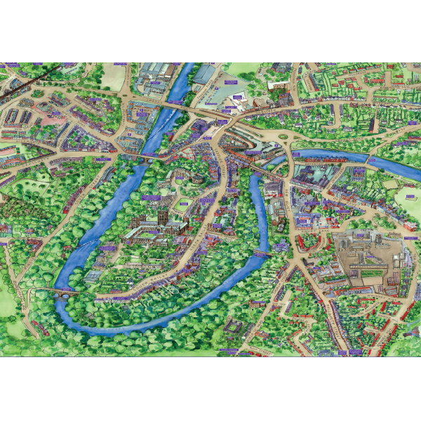 JIGRAPHY CITYSCAPES DURHAM 1000 PIECE | The Happy Puzzle Company