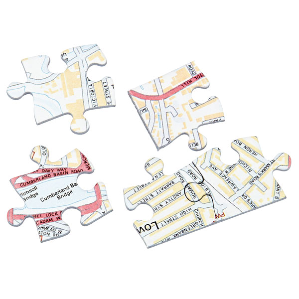 MAP JIGSAW PUZZLE OS STREET VIEW, 400 PIECE, 1.5 MILLBOARD, POSTCODE ...