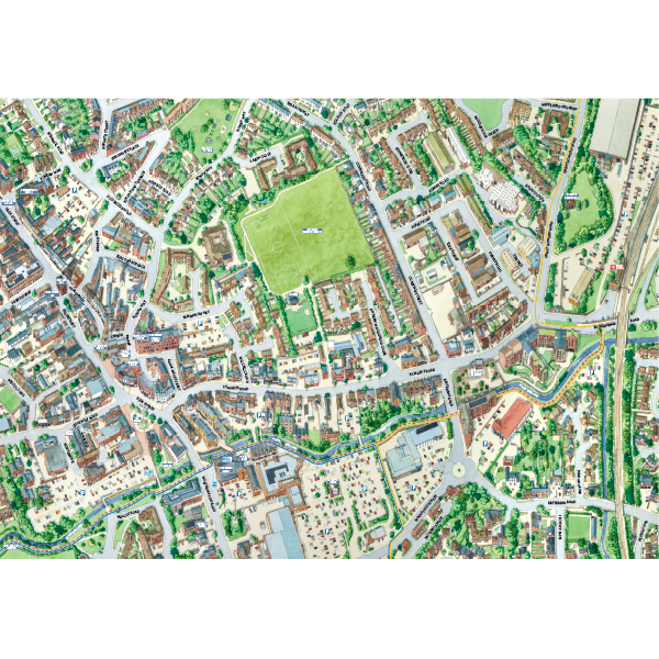 JIGRAPHY CITYSCAPES MARKET HARBOROUGH 1000 PI | The Happy Puzzle Company