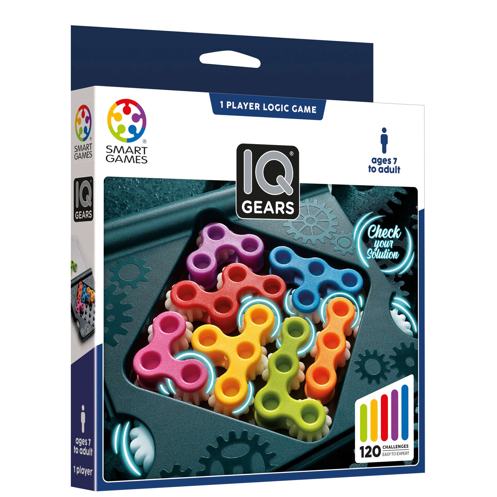IQ Gears: 36-Challenge Interlocking Puzzle Game - HPC