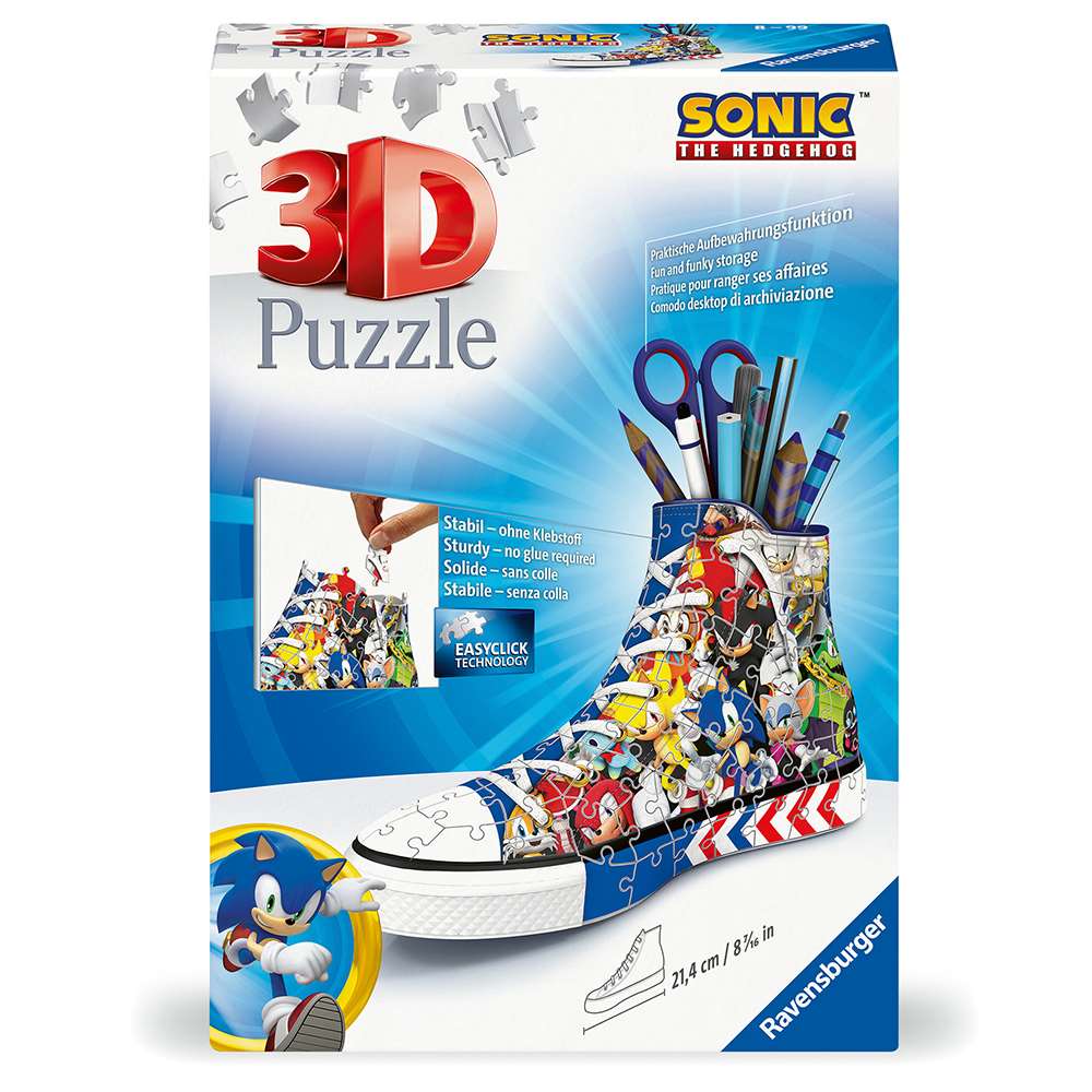 SONIC SNEAKER 3D PUZZLE, GRAFFITI SNEAKER 3D PUZZLE,, SONIC, GRAFFITI ...