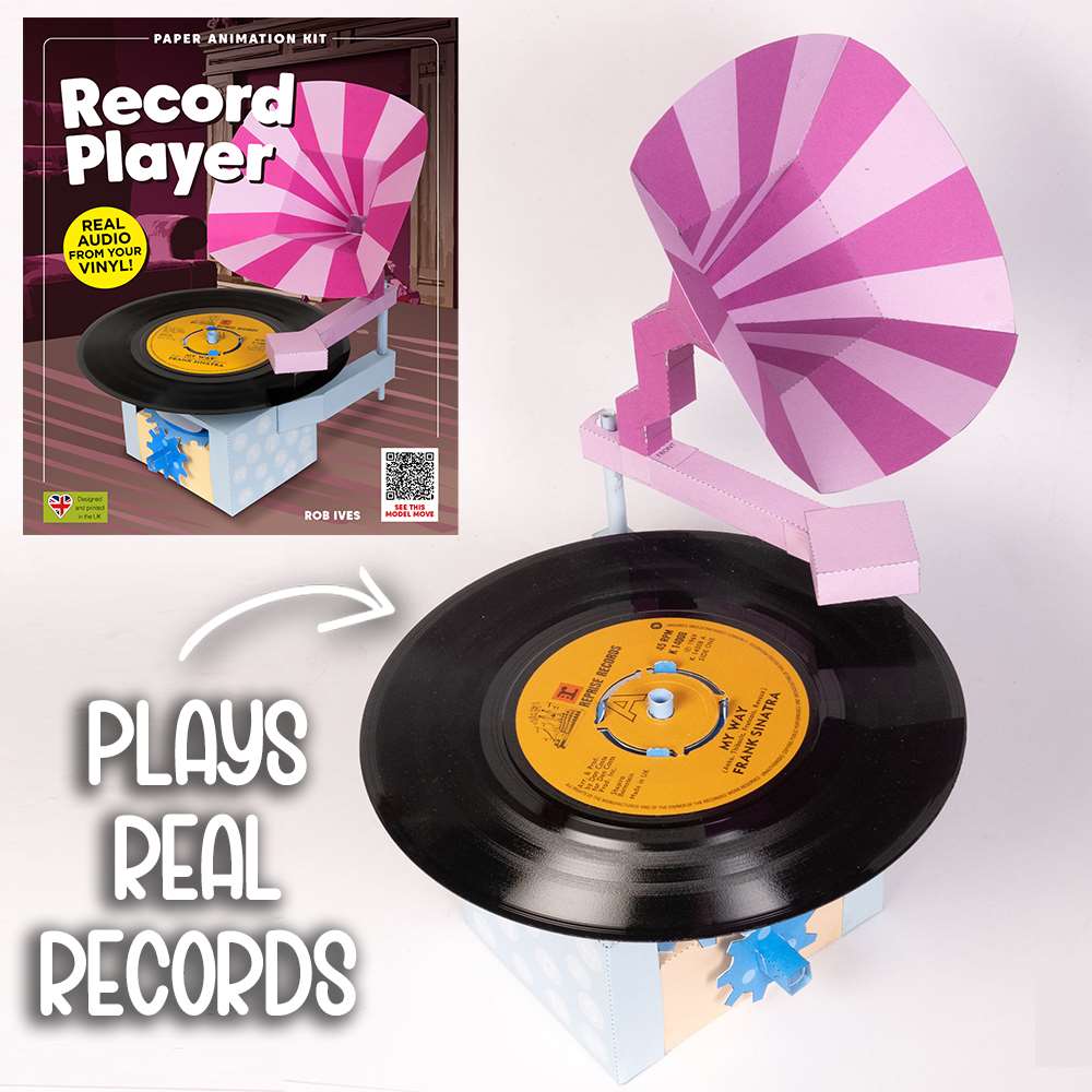 Record Player! Make a record player that plays real records!
