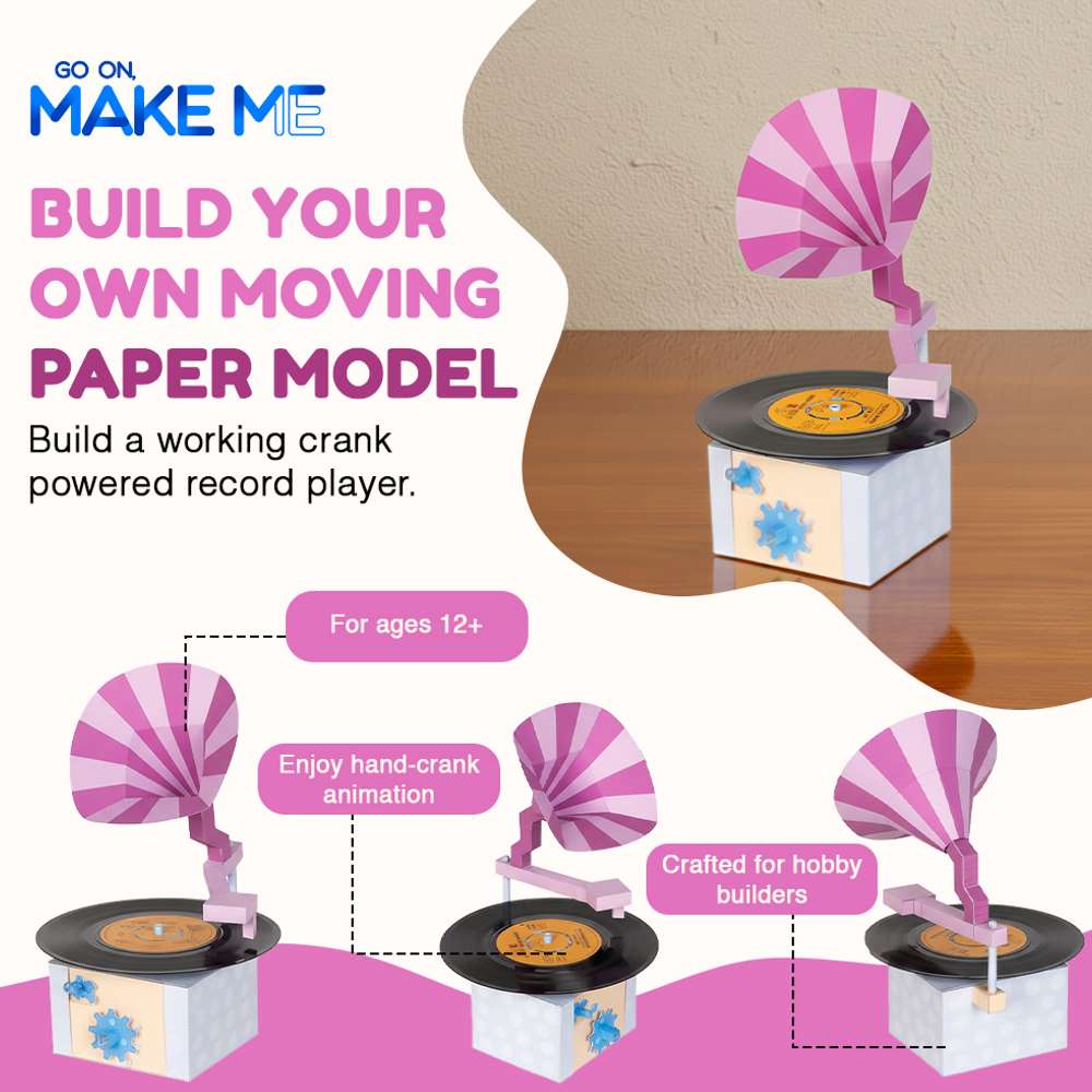 Record Player! Make a record player that plays real records!