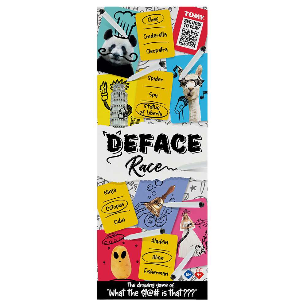 Deface Race Fast Drawing Game By Tomy