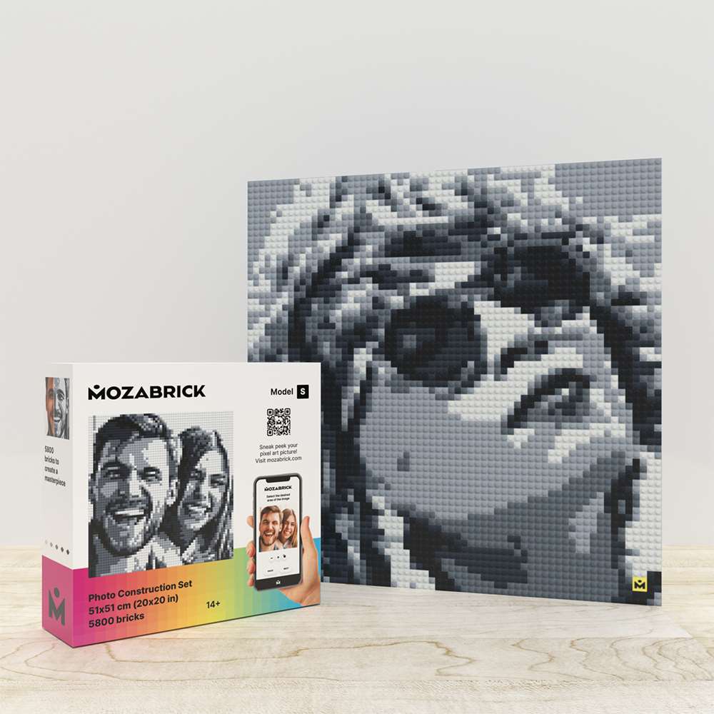 Mozabrick Pixel Art Photo Poster Kit — Happy Puzzle