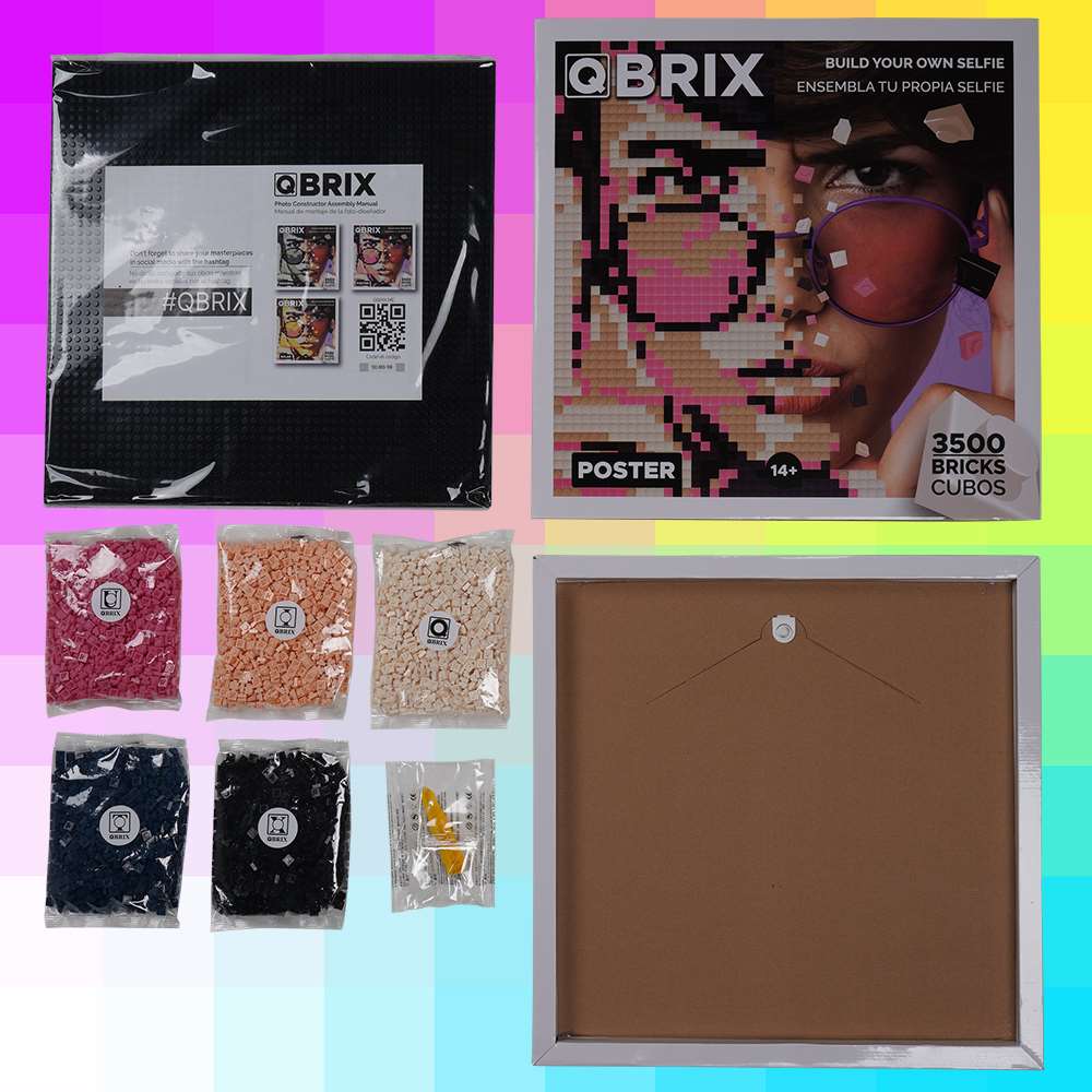 Qbrix Pixel Art Photo Poster Kit — Happy Puzzle