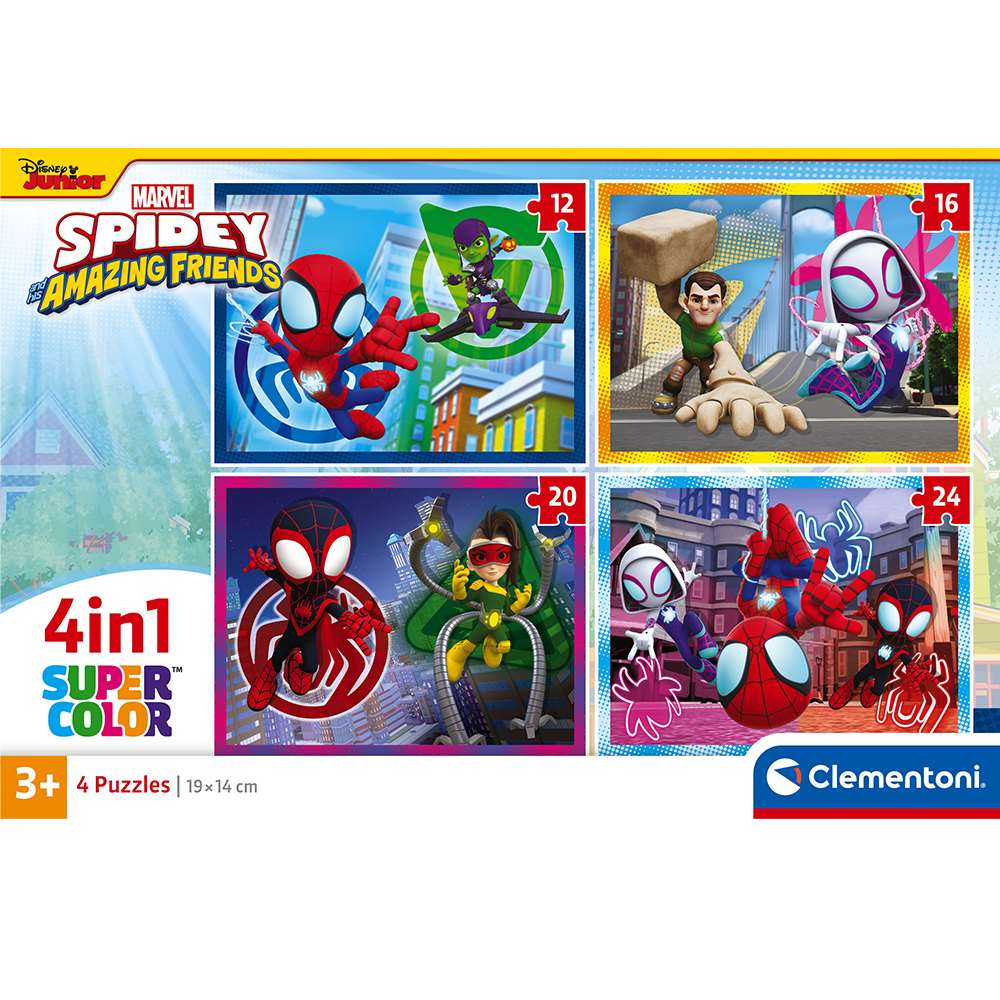 4 IN 1 SPIDEY AND HIS AMAZING FRIENDS JIGSAW PUZZLE