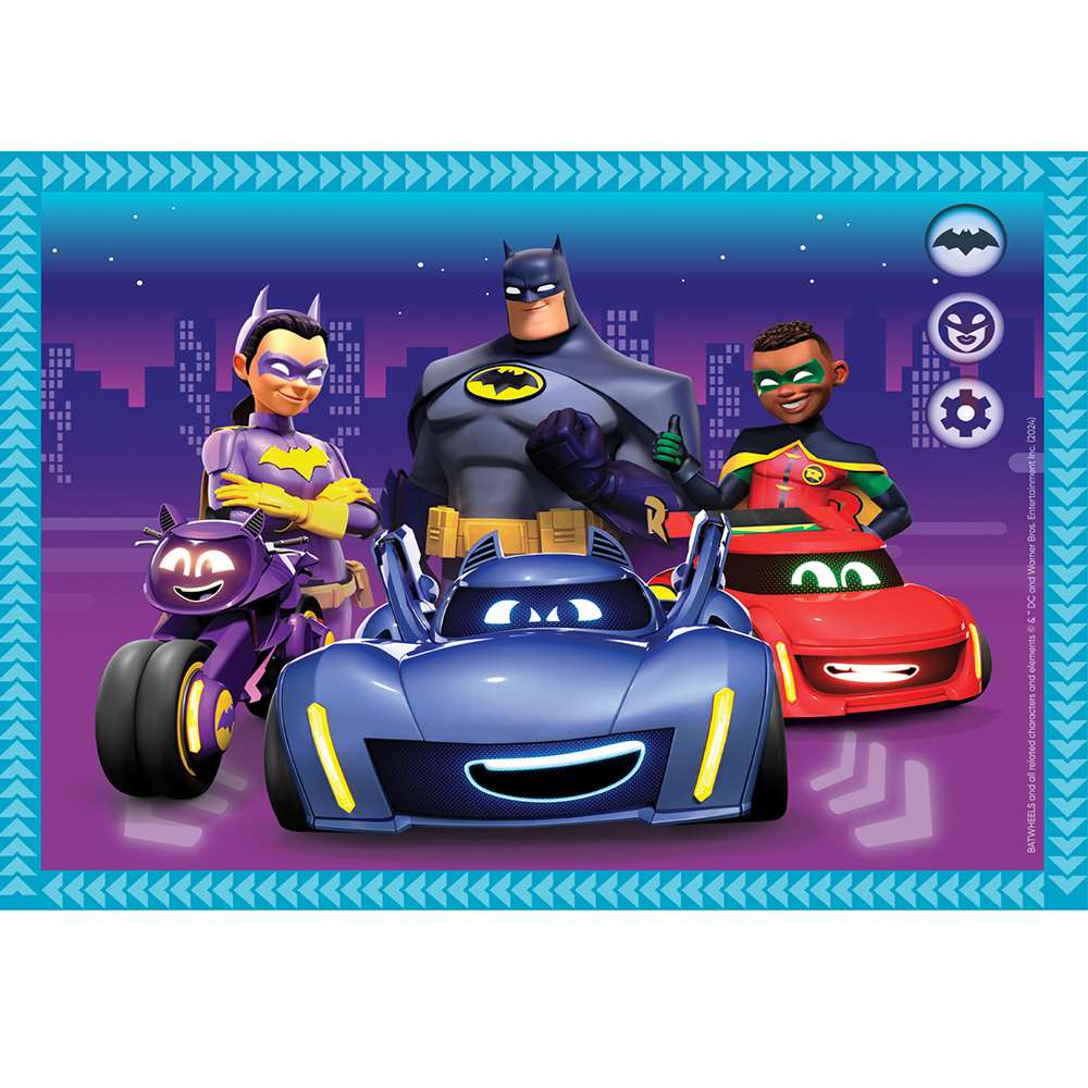 4 IN 1 BATWHEELS JIGSAW PUZZLE