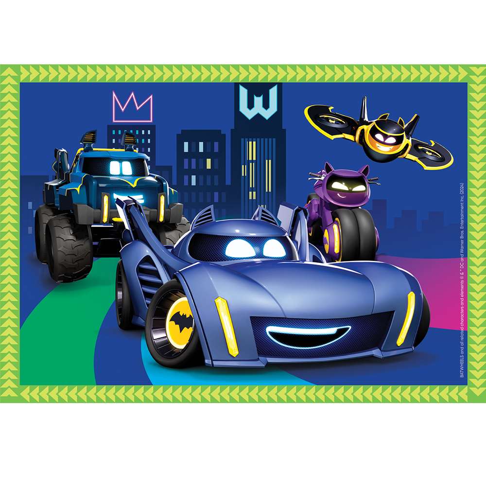 4 IN 1 BATWHEELS JIGSAW PUZZLE