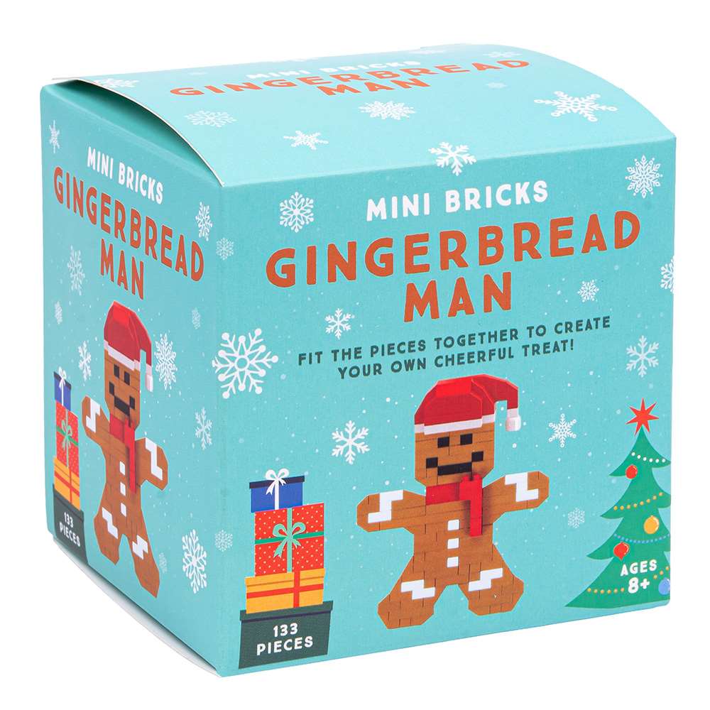 Festive Mini Bricks - Gingerbread Man By Professor Puzzle
