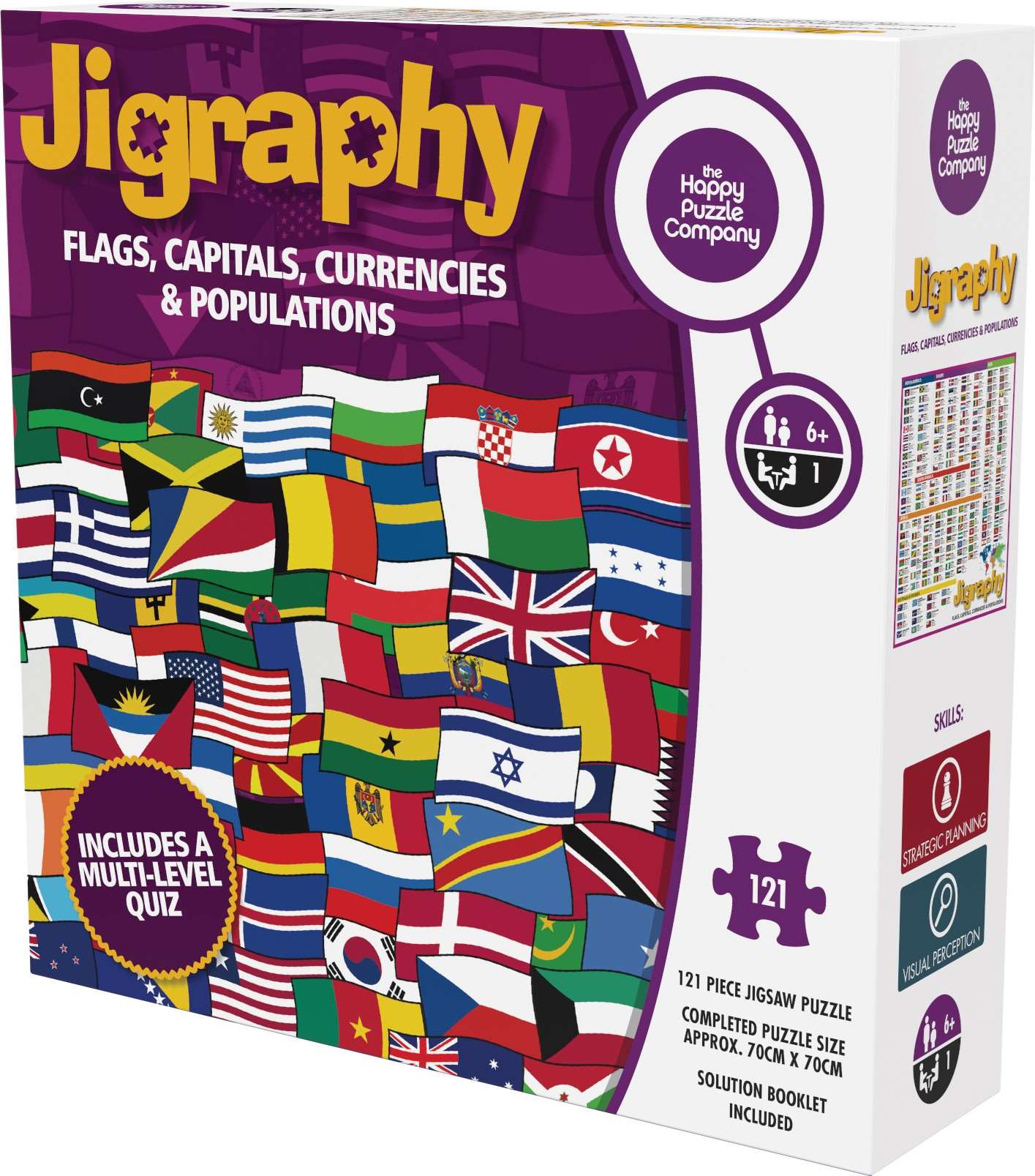 World Flags & Capitals Educational Jigsaw – Happy Puzzle