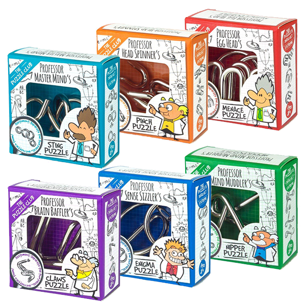 Set of All Six Professors' Mini Puzzles – Happy Puzzle