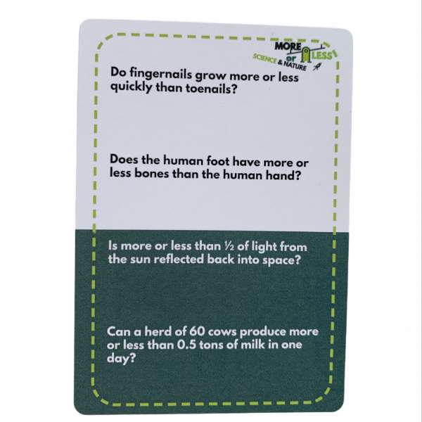 More or Less Card Game [Science & Nature Edition] – Happy Puzzle