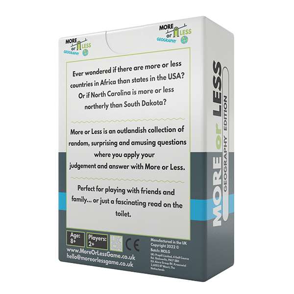 More or Less Geography Trivia Game – Happy Puzzle