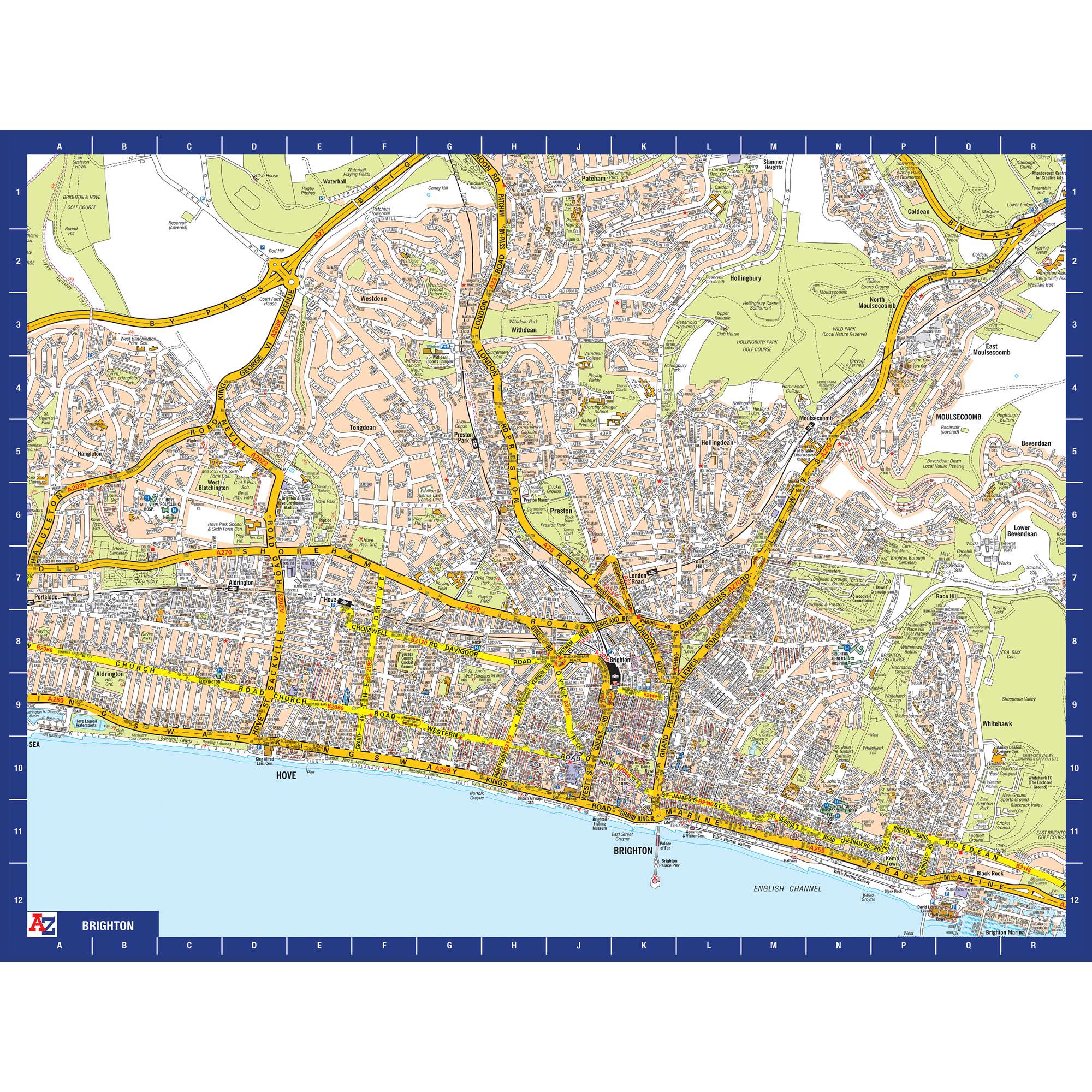 A to Z Map of Brighton 1000-Piece Puzzle – Happy Puzzle