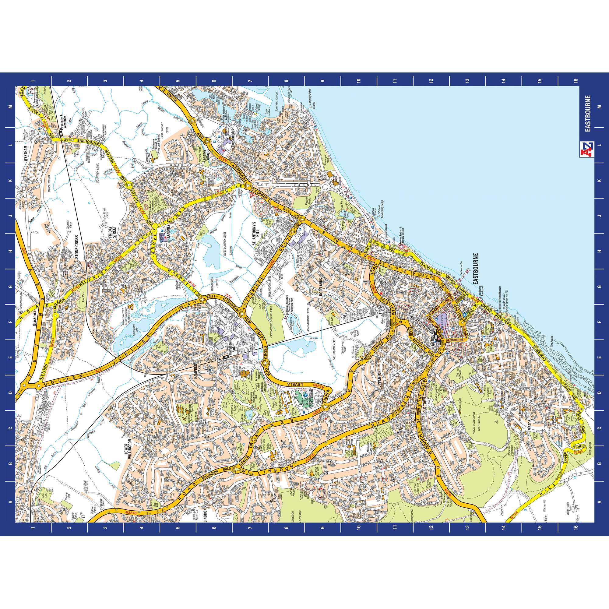A to Z Map of Eastbourne Jigsaw Puzzle – Happy Puzzle