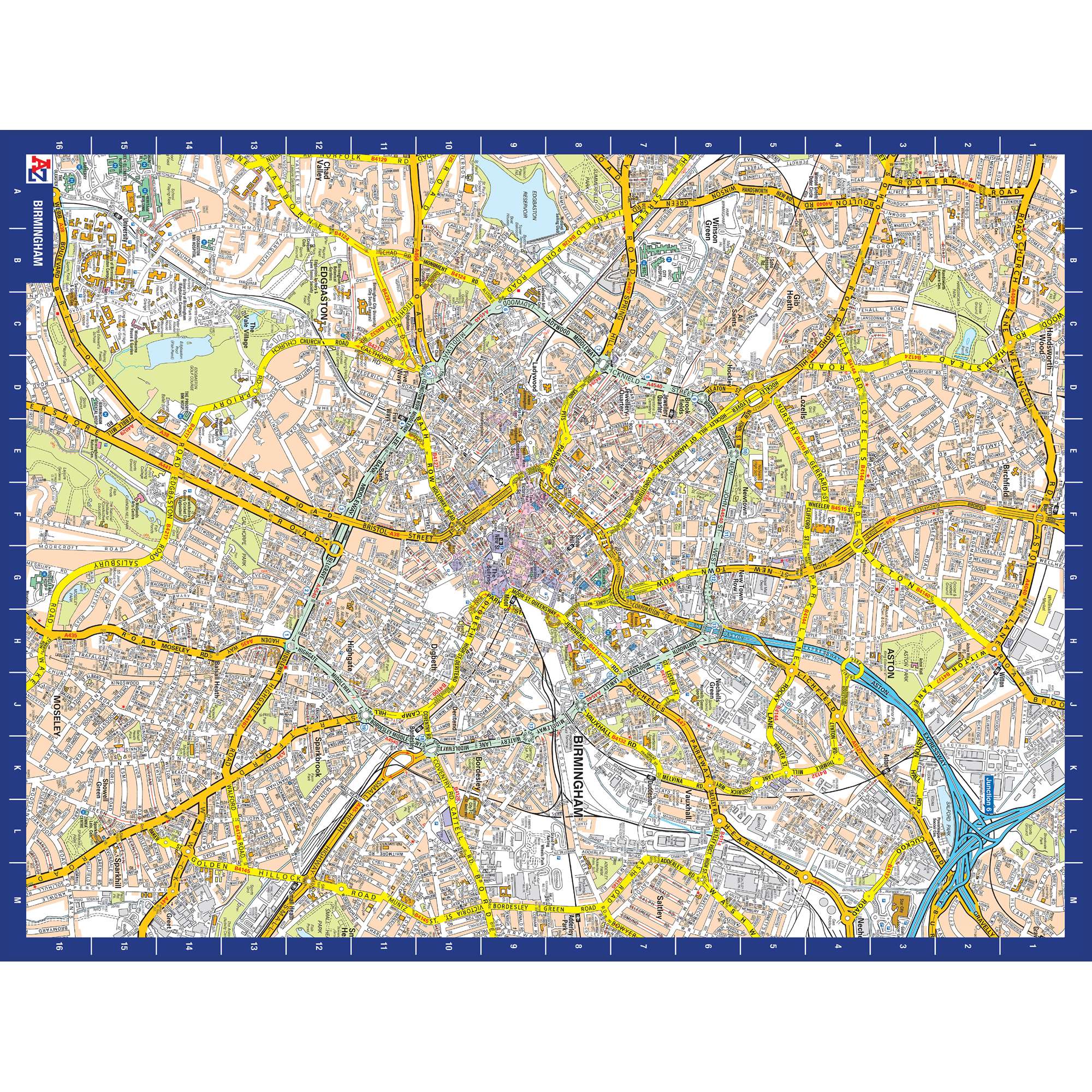 A to Z Map of Birmingham Jigsaw Puzzle By All Jigsaw Puzzles
