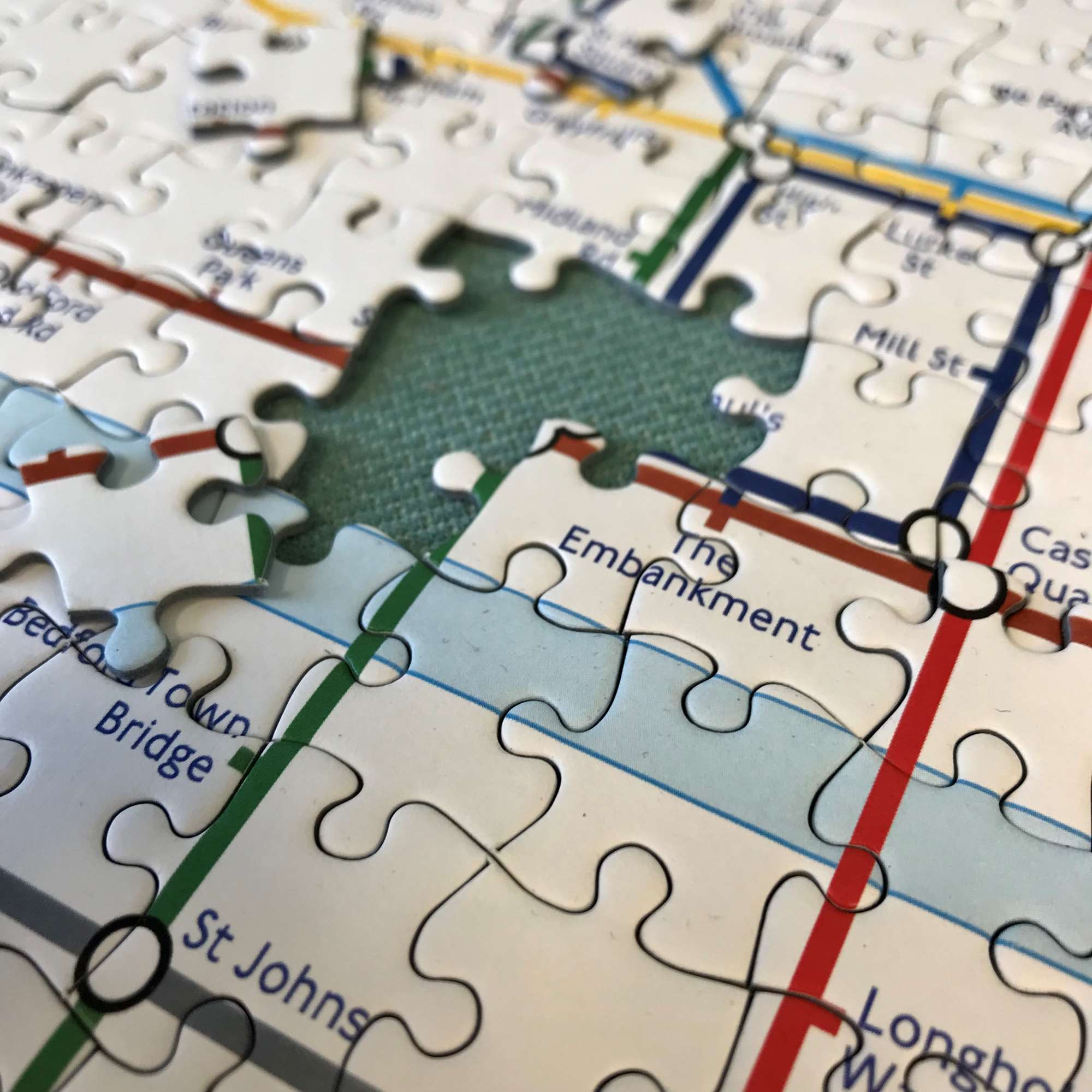 Edinburgh Underground Jigsaw Map 1000-Piece Puzzle – Happy Puzzle