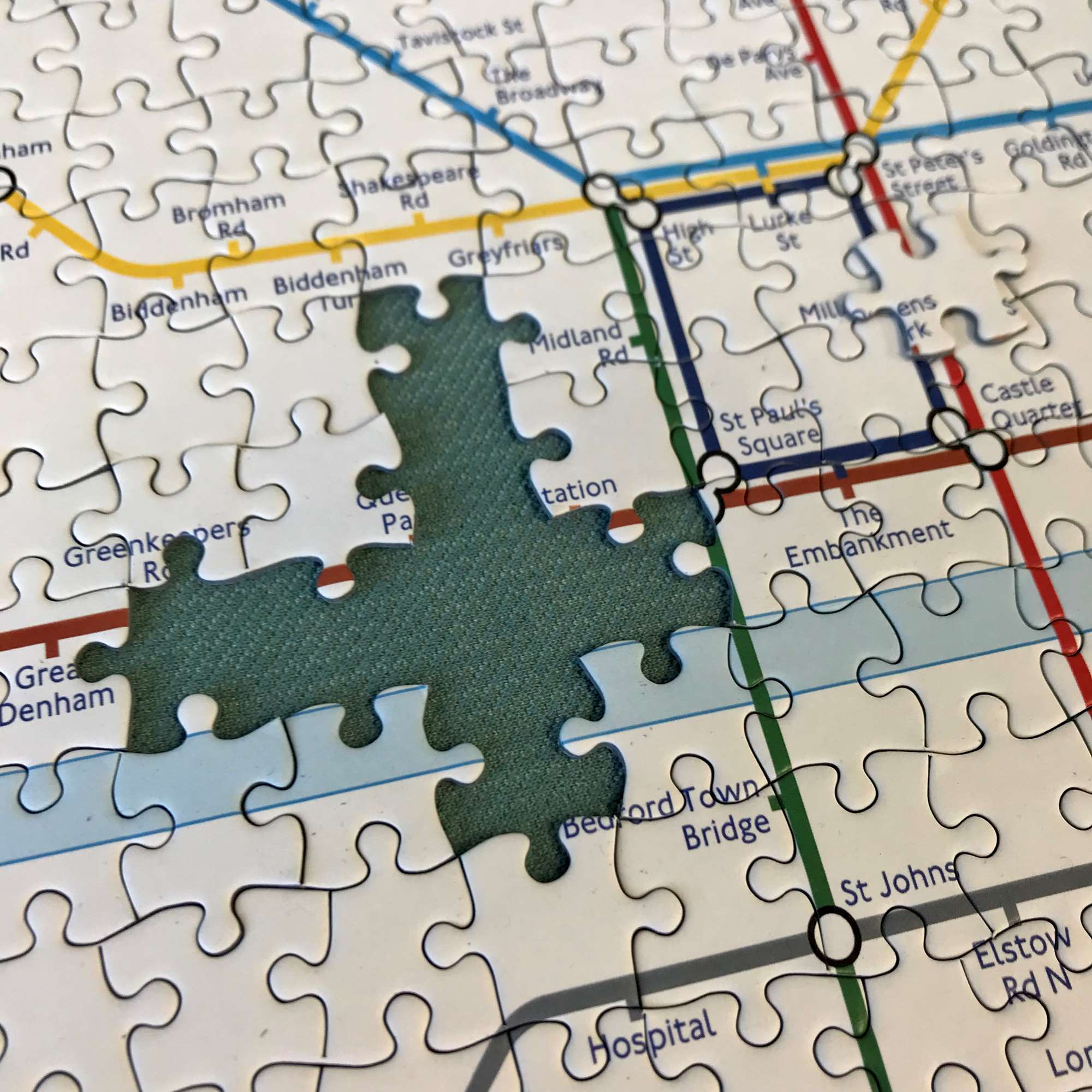GRIMSBY AND CLEETHORPES UNDERGROUND JIGSAW MAP (HPCUG1000)