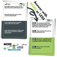 More or Less Geography Trivia Game – Happy Puzzle
