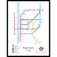 KINGS LYNN UNDERGROUND JIGSAW MAP (HPCUG400)
